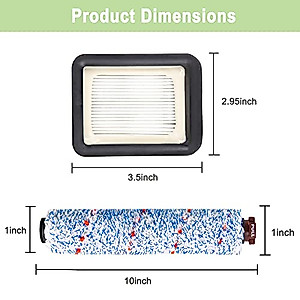 Bvhonwe 8 Pack Replacement Parts Compatible with Bissell CrossWave 1785 2306 Vacuum Cleaner 4 Pack Multi-Surface Brush Roll 1868 4 Pack Vacuum Filter 1866 Compare to Part 1608683 160-8683 1608684