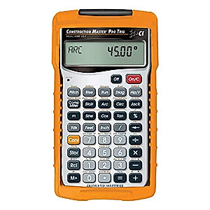 Calculated Industries 4080 Construction Master Pro Trig Advanced Construction Math Feet-Inch-Fraction Calculator with Full Trig Function for Architects, Engineers, Contractors, Estimators and Framers