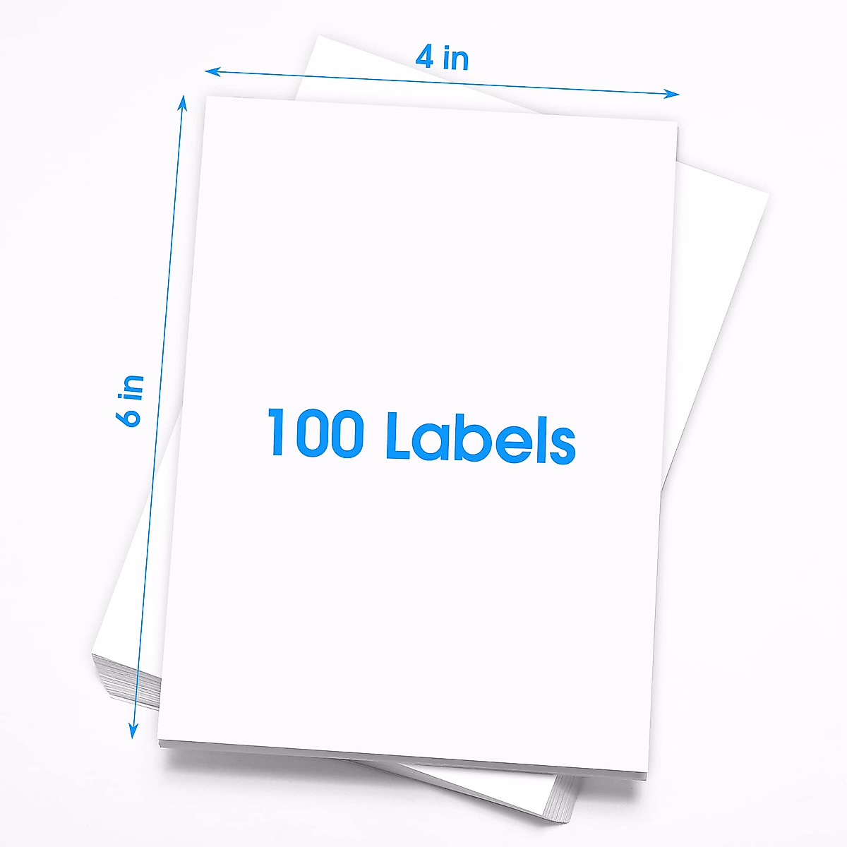MaxGear 4x6 inch Shipping Address Labels,for Inkjet or Laser Printer, USPS Postal Mailing Shipping Labels, Matte White Paper Sheets, Permanent Strong Adhesive, Dries Quickly, 100 Pcs