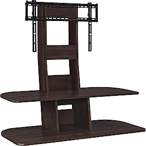 Ameriwood Home Galaxy TV Stand with Mount for TVs up to 65" Wide, Espresso