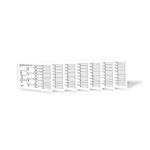 Five Generation Pedigree Charts for Genealogists (7-pack) | Archival-Quality Genealogy Forms for Ancestry