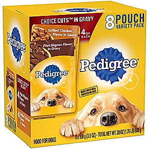 Pedigree Variety Wet Dog Food CUTS in Gravy 28 OZ - 0023100119261