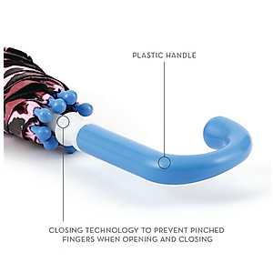 ShedRain Kids Umbrella for Girls & Boys - Pinch-Proof, Easy Grip Handle - Compact Children's School & Travel Umbrella with Large 38" Dome, Heavy Duty Steel Shaft & Fiberglass Ribs (Riley Cat)