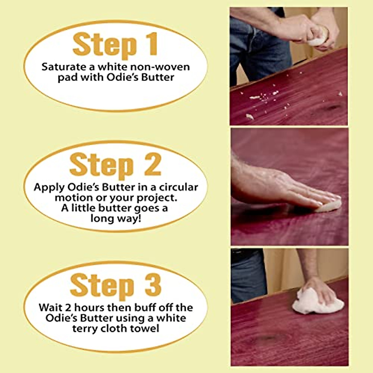 Odie's Wood Butter in a 9 Ounce Glass Jar for Finishing Top Coats and Added Layer of Surface Protection