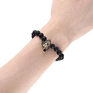 Ganesh (Ganesha) Hindu God of Success and Prosperity Energy Beads Bracelet 8mm