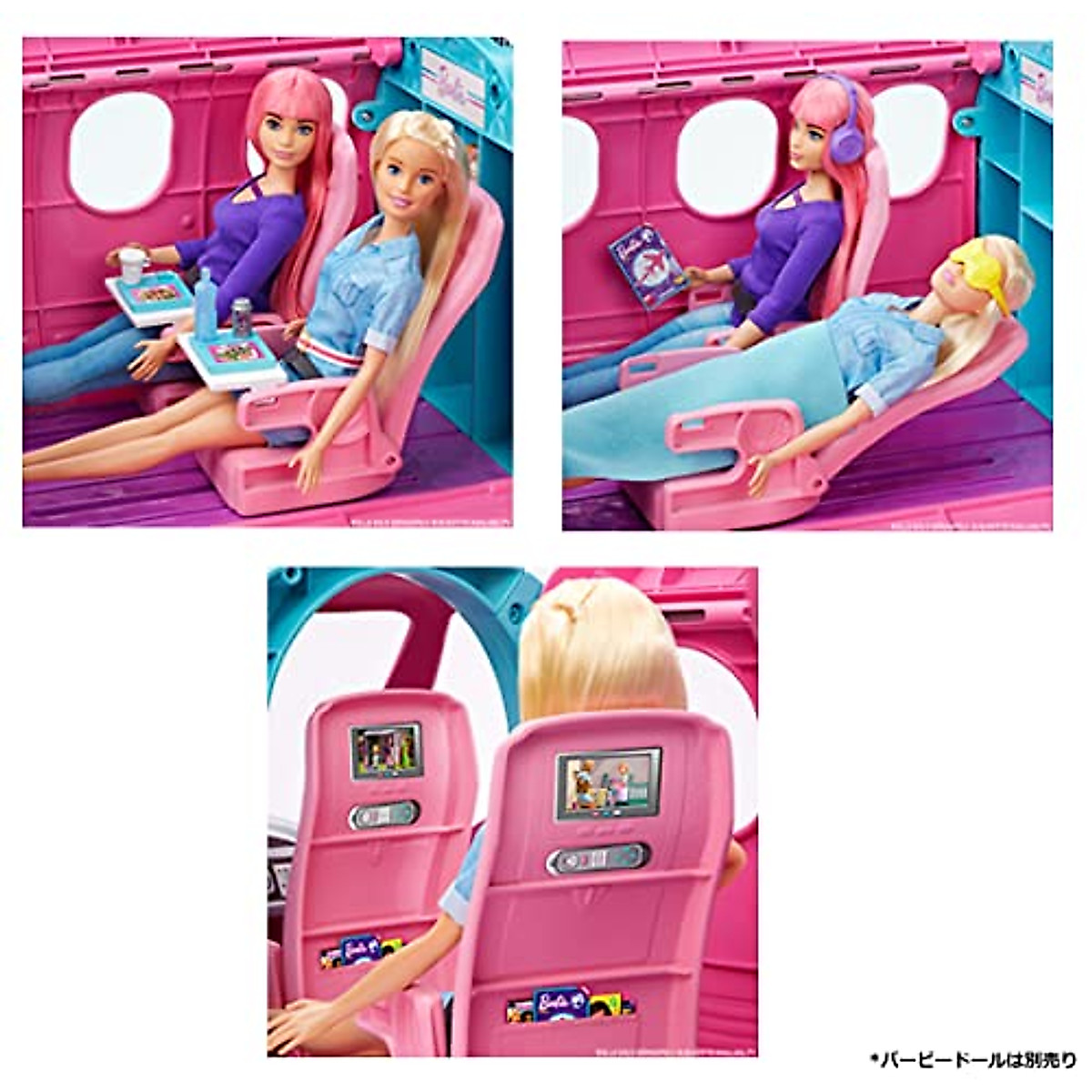 Barbie Airplane Playset, Dreamplane with 15+ Accessories Including Puppy, Snack Cart, Reclining Seats and More (Amazon Exclusive)