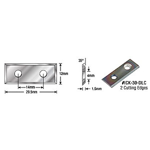 Amana Tool - AMA-12-DLC Solid Carbide 4 Cutting Edges Diamond-Like Carbon (DLC) Coated Ins