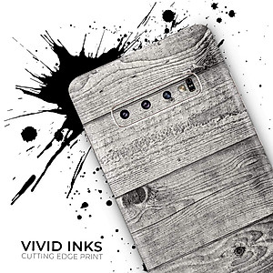 DesignSkinz Dark Washed Wood Planks 2 Protective Vinyl Decal Wrap Skin Cover Compatible with The Samsung Galaxy S20 (Screen Trim & Back Glass Skin)