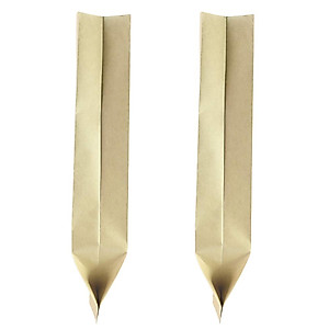 25Pcs Matte Colored Aluminum Side Gusset Open Top Bags w/Vent Valve (8oz, Kraft)