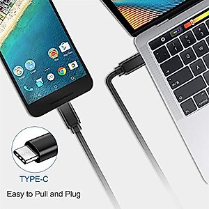 Digipartspower 5FT 100W USB-C to USB-C Cord Compatible with Dell Latitude 12 5290 T17G002 2-in-1 Laptop