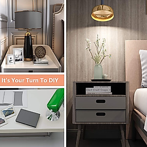 VEELIKE 15.7''x354'' Thick Grey Wallpaper Peel and Stick for Bedroom Bathroom Kitchen Self Adhesive Grey Contact Paper for Cabinets Walls Countertops Waterproof Removable Wallpaper for Living Room