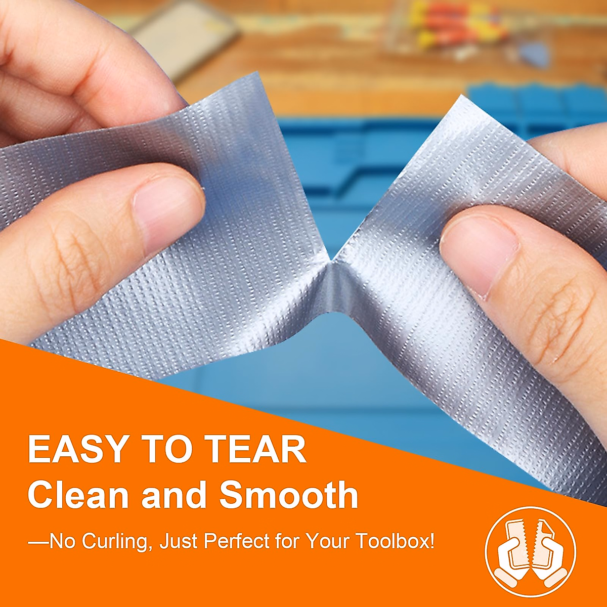 LLPT Duct Tape Premium Grade 2.36 Inches x 108 Feet x 11 Mil Easy Tear Residue Free Strong Adhesive Color Dark Brown (DT254)