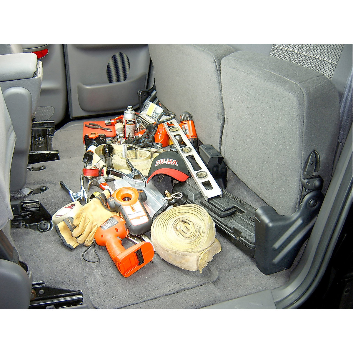 DU-HA Under Seat Storage Fits 00-03 Ford F-150 Supercab (also fits 04 Heritage Supercab), Dk Gray, Part #20007