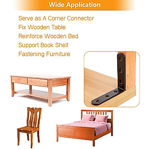 16 PCS L Shelf Brackets 4Inch, Cast Iron 4x4 Inch Heavy Duty L Shape Corner Brace, Black Floating Shelves Bracket for Hanging DIY Shelving or Bookshelf, 3mm Thick Angle Joint Bracket Fastener