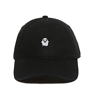 DSGN By DNA Ghost Baseball Cap Embroidered Cotton Adjustable Dad Hat Black