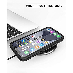 Diverbox iPhone X/XS Waterproof Case - Full Body Shockproof Cover with Built-in Screen Protector, 5.8 Inch (Black/Clear)