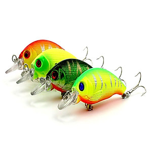 Topconcpt 275-Piece Fishing Lure Kit - Frogs, Spoons, Grasshoppers - for Bass, Trout, Salmon