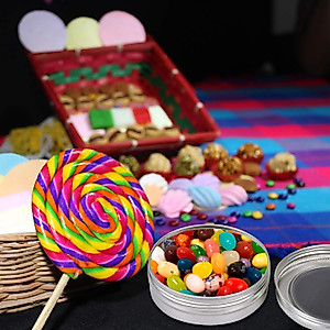 Lainrrew 15 Pack 2oz Metal Round Tins, Aluminum Empty Candle Tins with Screw Lid Small Storage Travel Tin Jars Containers for Spices, Candles, Arts & Crafts, Cosmetics (2oz)