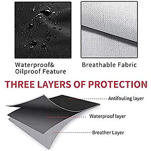 ZOORON I'll Feed All You - Funny Black Chef Aprons for Men Adjustable BBQ Kitchen Cooking Aprons with Pocket Waterproof Oil Proof Father’s Day/Birthday