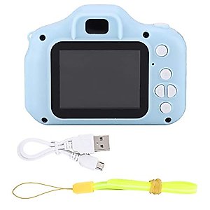 1080P Kid Camera, Children's Digital X2 Mini Portable Kid Video Camera, for Girls Birthday Birthday Christmas New Year Gift Children Toys Gifts(Blue)