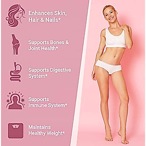 Multi Collagen Peptides Powder Supplement Types I, II, III, V, X - 5 Hydrolyzed Collagen Peptides– For Skin Hair Nails Joints –Triple Refined for Easy Mixing, Non-GMO Dairy Gluten-Free, Unflavored