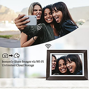 BSIMB 11 Inch 32GB FHD Smart Digital Photo Frame with 1920x1280 IPS Touch Screen, WiFi Could Picture Frame, Instantly Share Photos & Videos via Email/App, Motion Sensor, Gift for Grandparents