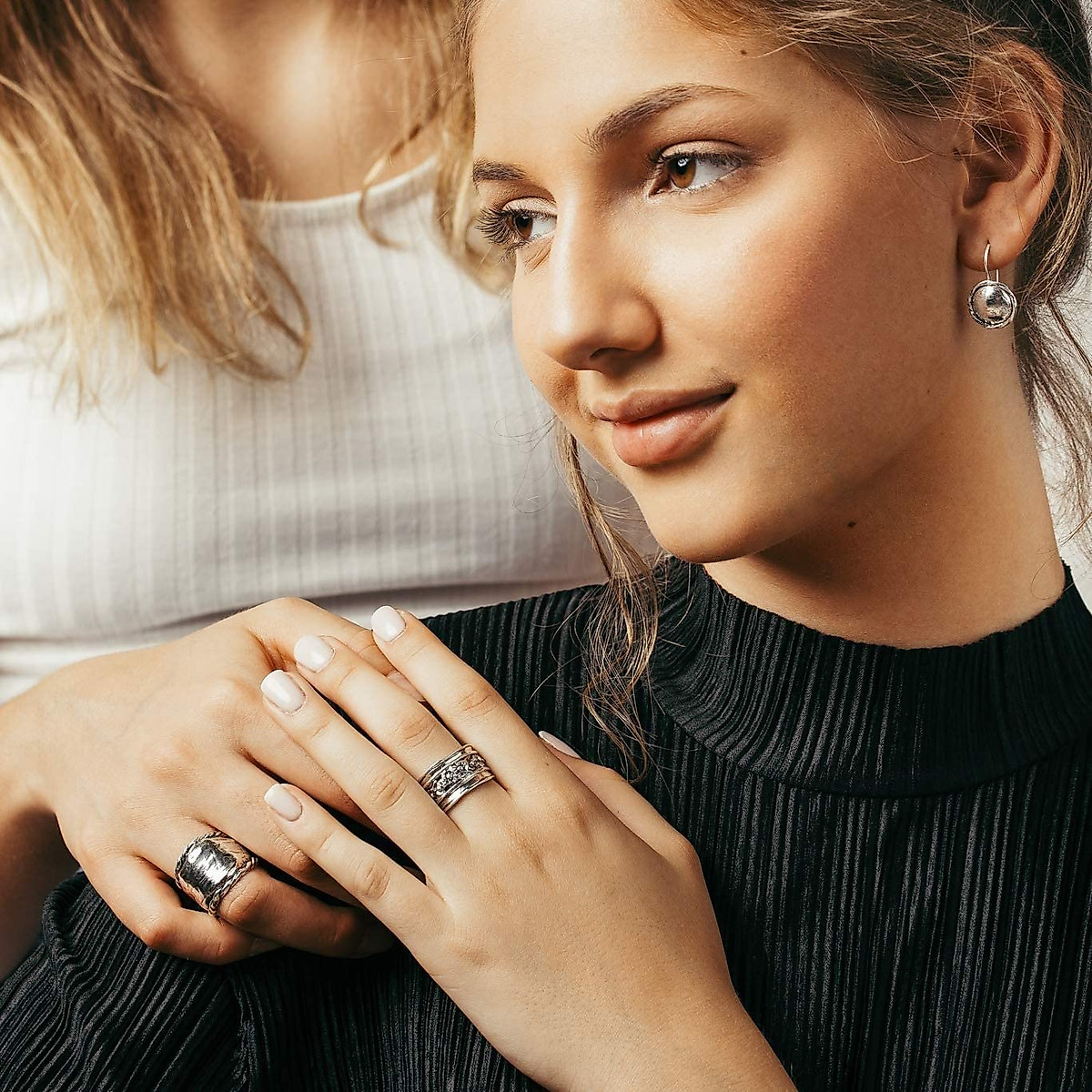 Joolala Sterling Silver Women’s Ring – 925 Silver Rings for Women – Elegant and Stylish Design – Various Models – Gorgeous Oxidized Finish – Ideal Promise Ring, Anniversary (8)