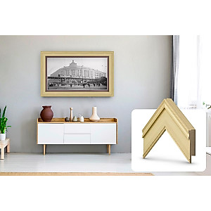 Frame My TV Deco TV Frames - Antique White Smart Frame Compatible ONLY with Samsung The Frame TV (32", Fits 2021-2024 Frame TV)