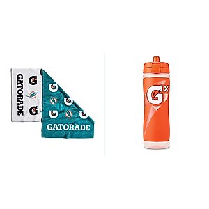 Gatorade Miami Dolphins Towel Gx Bottle, Orange