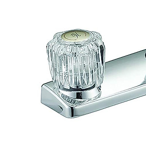 EZ-FLO 10178LF Two-Handle High-Arc Washerless Kitchen Faucet, 9-13/16 inch Spout Height, Chrome