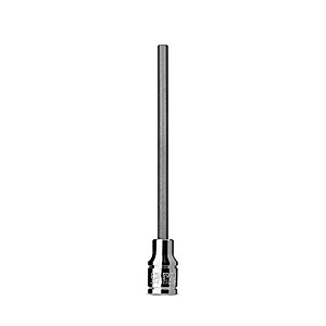Capri Tools 3-0605 Long 4 mm Hex Bit Socket, 1/4-Inch Drive, Metric