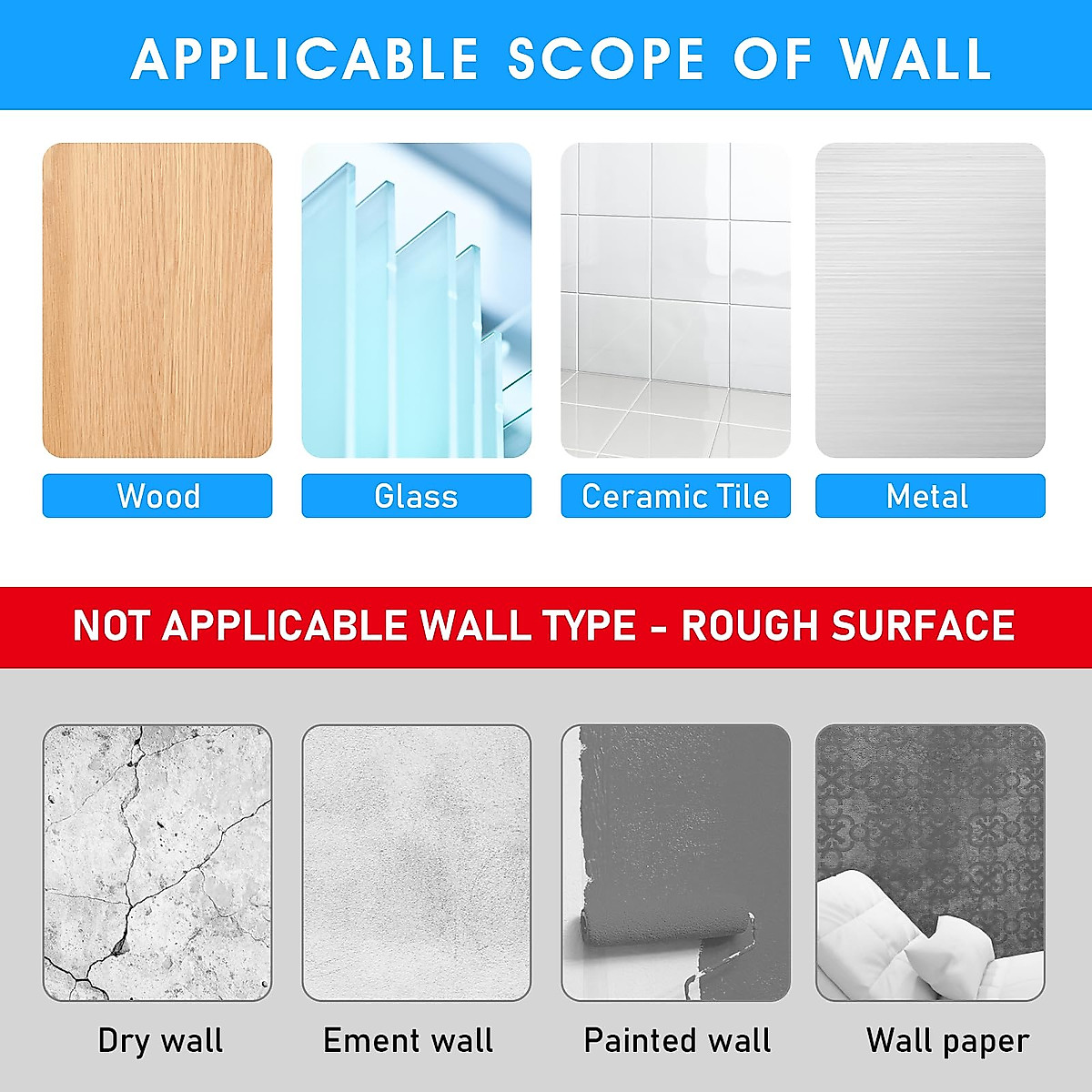 Yolev Shower Caddy Adhesive Replacement, Strong Adhesive Hooks for Shower Caddy Adhesive Pad, Adhesives Hook for Shower Caddy, Kitchen Racks, Bathroom Storage Shelves (15pcs)