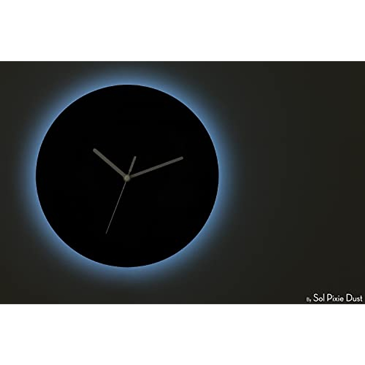 Reverse Wall Clock - Alice - Mad Hatter - Round Funny Clock - Backwards running Time - Counterclockwise Wall Clock - Room Deco - Optional RGB LED 5V Backlit