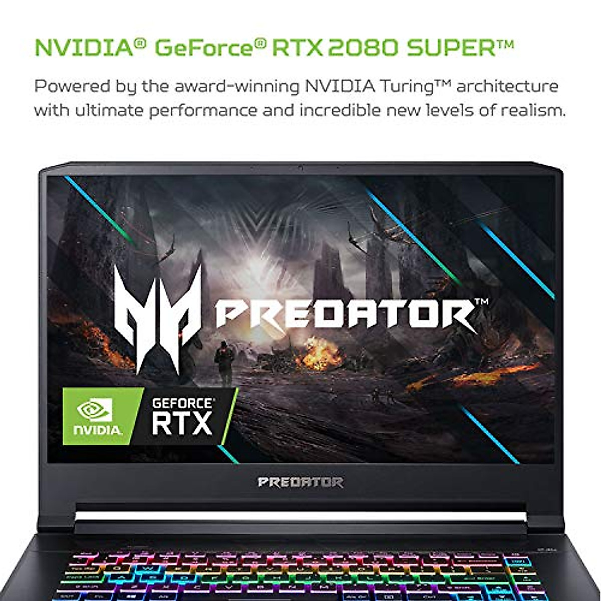 Acer Predator Triton 500 PT515-52-77P9 Gaming Laptop, Intel Core i7-10750H, NVIDIA GeForce RTX 2080 Super, 15.6" FHD NVIDIA G-SYNC Display, 300Hz, 32GB Dual-Channel DDR4, 1TB NVMe SSD, RGB Backlit KB