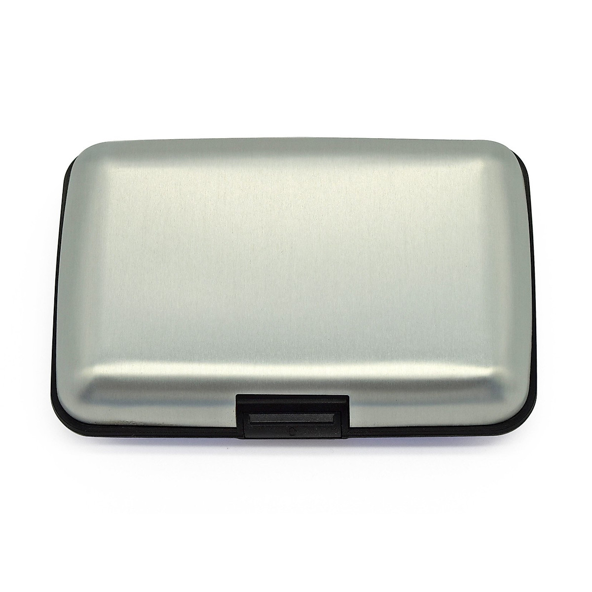 UTRAX unisex-adult 12 Slots Metal Cards Wallet Multi Pockets Aluminum Purse Credit Card Organizing Hard Case Holder for RFID Scan Protection, Lightweight (SILVER)