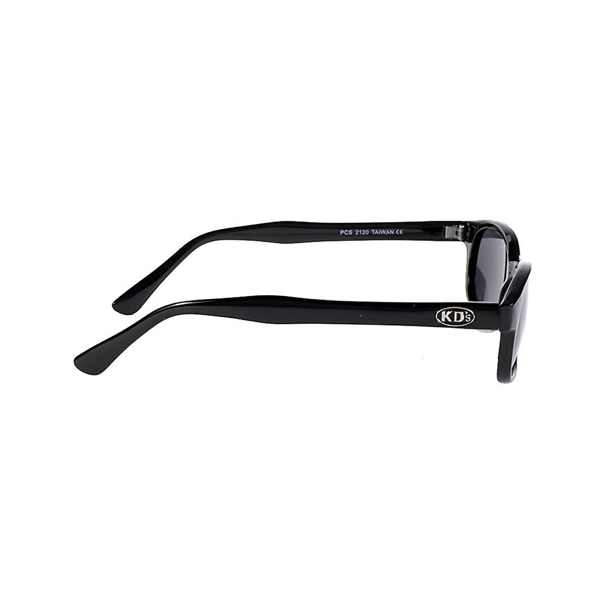 Pacific Coast Original KD's Biker Sunglasses (Black Frame/Dark Grey Lens)