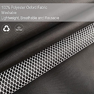 MASKEYON 51" Garment Bags with Zipper Pocket for Dance Costume,Wedding Gown,Suit,Furs,Garment Bags for Travel and Storage(Pack of 2,Black)