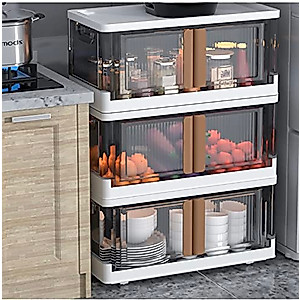 Foldable STORAGE BOXES/Storage box with lid, Stackable Under bed Storage Container, Plastic storage bins with lids/ Open containers with wheels, Large container