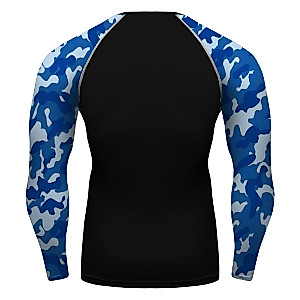 Custom Made Long Sleeve Compression BJJ Wrestling Cross Training Rash Guard- Camo Rash Guard Compression Shirt for No-Gi, Gi, & MMA