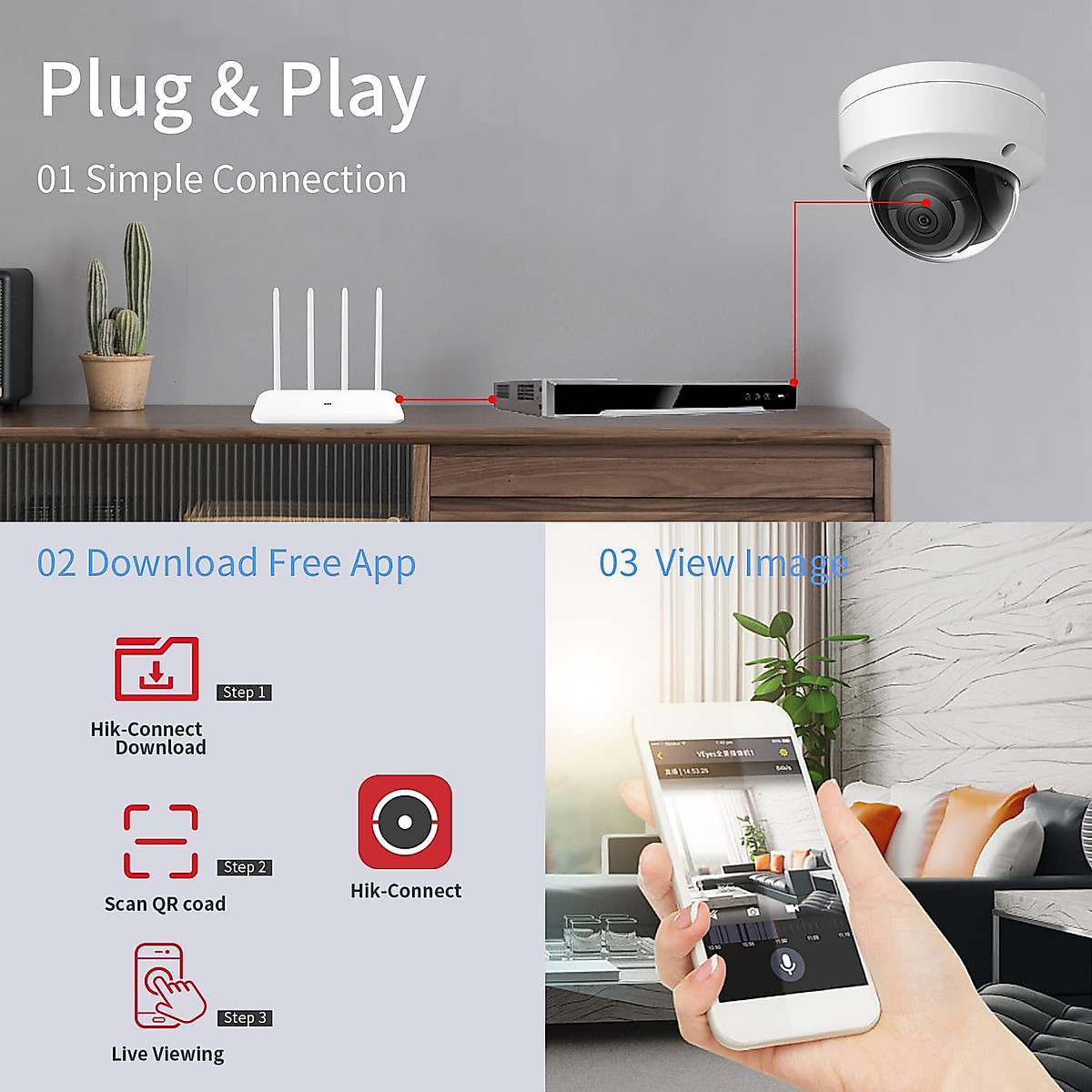 Hikvision IP Camera 8mp DS-2CD2183G2-I 2.8mm Lens AcuSense Vandal WDR Fixed Dome Network Camera PoE Camera,IR 30m,H.265+,IP67,IK10,International Version