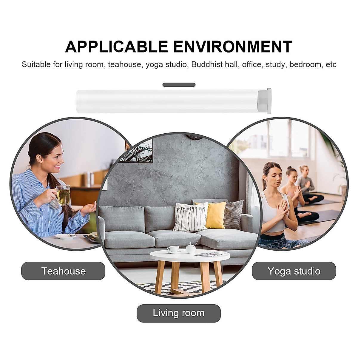 LIOOBO Clear PVC Tube: 6 Pack Acrylic Tubes with Caps, Empty Tube Packaging with Cap, Bead Craft Supply Storage