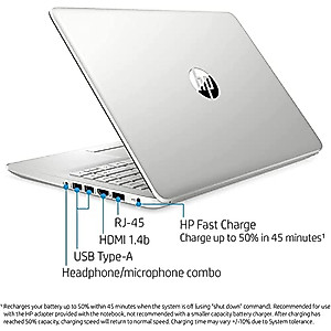 HP 2022 14-inch FHD 1920 x 1080 Laptop PC, AMD Ryzen 3 3250U Dual-Core Processor, 4GB RAM, 1TB Hard Drive, HDMI, AMD Radeon Vega 3 Graphics, Windows 10 Home, Silver(Renewed)