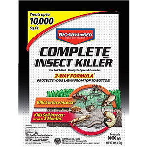 BioAdvanced Complete Brand Insect Killer for Soil and Turf, Granules, 10 lb