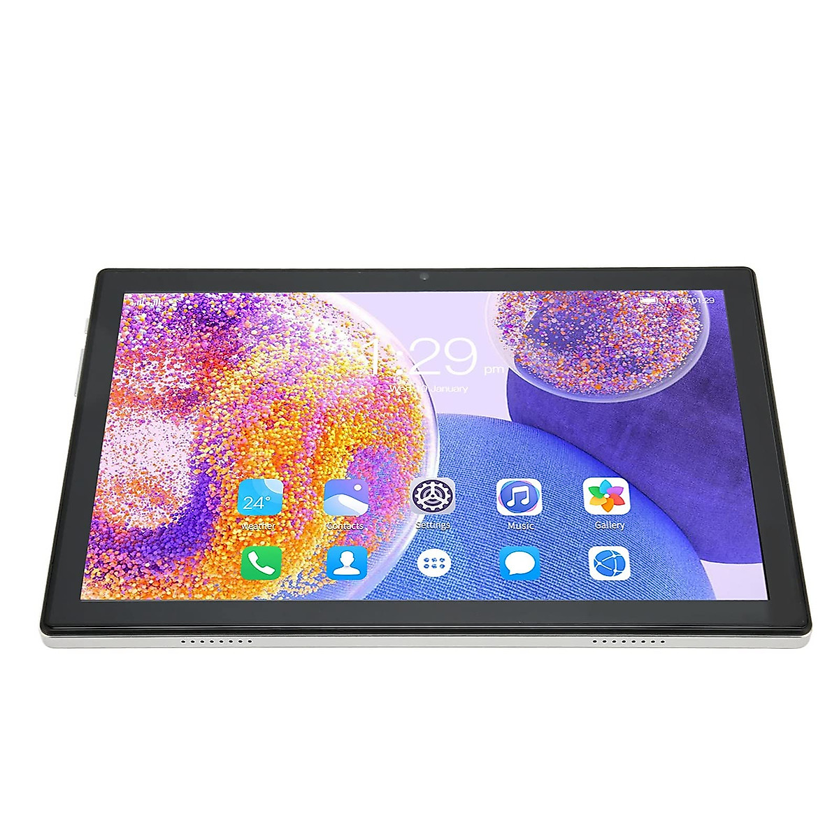 Airshi Desktop Tablet, 5G WiFi 7000mAh IPS Screen 10 Inch Tablet White for Home (US Plug)