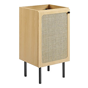 Modway Chaucer 18” Bathroom Vanity Cabinet in Oak (Sink Basin Not Included), 18 Inches
