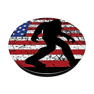 American Flag Bigfoot Black PopSockets Stand for Smartphones and Tablets PopSockets PopGrip: Swappable Grip for Phones & Tablets