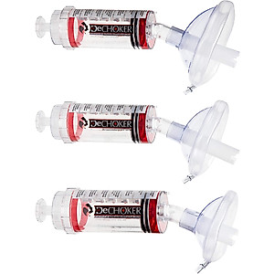 DeCHOKER Choking Rescue Anti-Choking Device for Qty 1 Adult (Ages 12+ Years) and Qty 2 Toddler (Ages 1-3 Years), Pack of 3, First Aid Choking Rescue