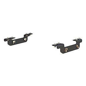 CURT 16411 5th Wheel Installation Brackets, Select Chevrolet Silverado, GMC Sierra 2500, 3500 HD, Except Cab & Chassis Black