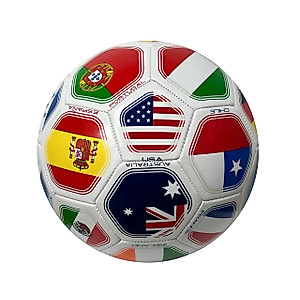 Icon Sports Country Flags Soccer Ball Size 5, World Club National Teams, Flag Soccer Ball #5