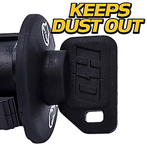 HD Switch Starter Ignition Switch Replaces John Deere L100 L105 L107 L110 L111 L118 L120 L130 Mowers Includes 1 Umbrella & 1 Steel Key & Free Carabiner